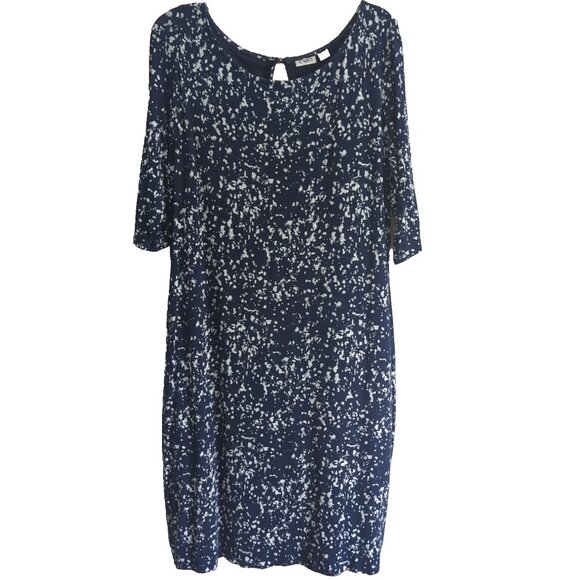 Cato | Dresses | Cato Women Dress Size Xl Lined Blue White Quarter ...
